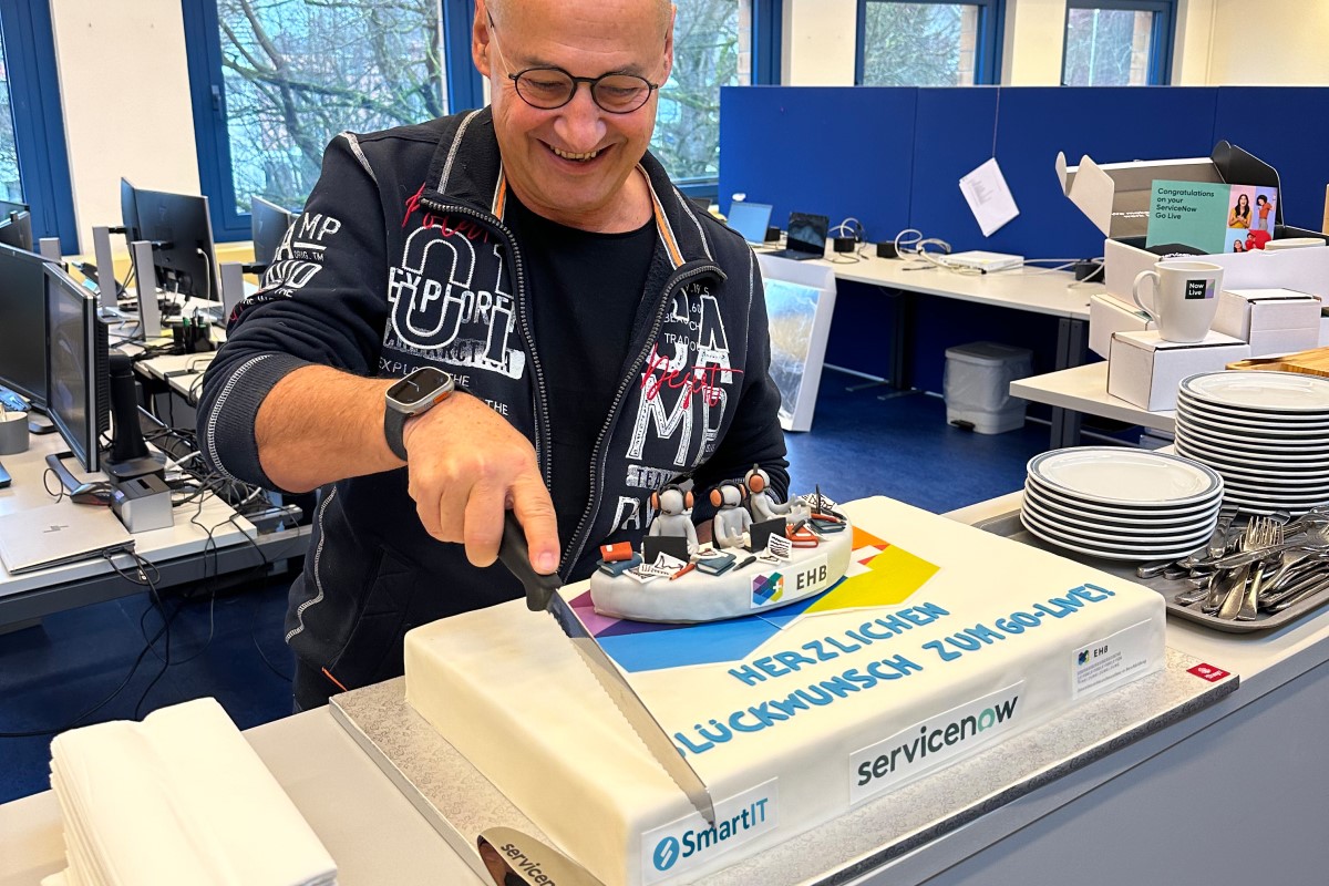 EHB: Go-Live mit Torte gefeiert!