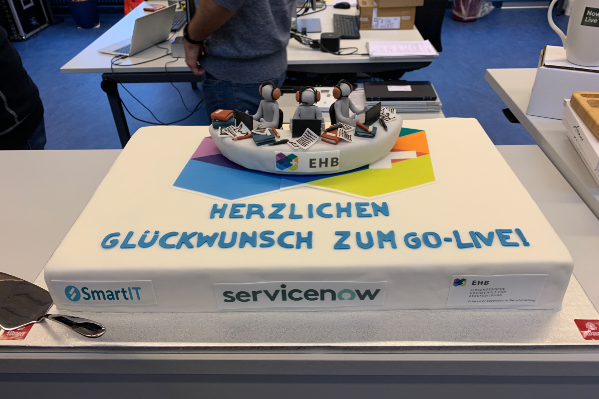 EHB: Go-Live mit Torte gefeiert!